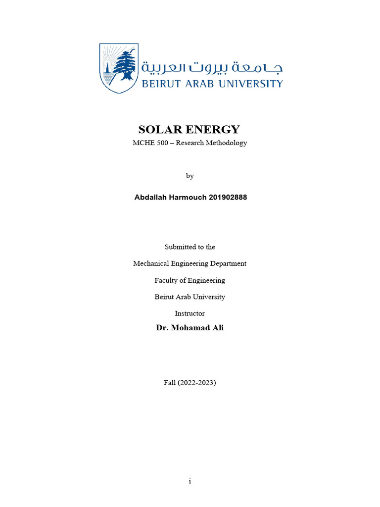 Abdallah Harmouch Research | PDF | Photovoltaics | Solar Cell