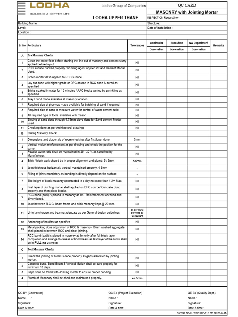 Block Mortar Joint Size Guidelines | PDF | Masonry | Civil Engineering