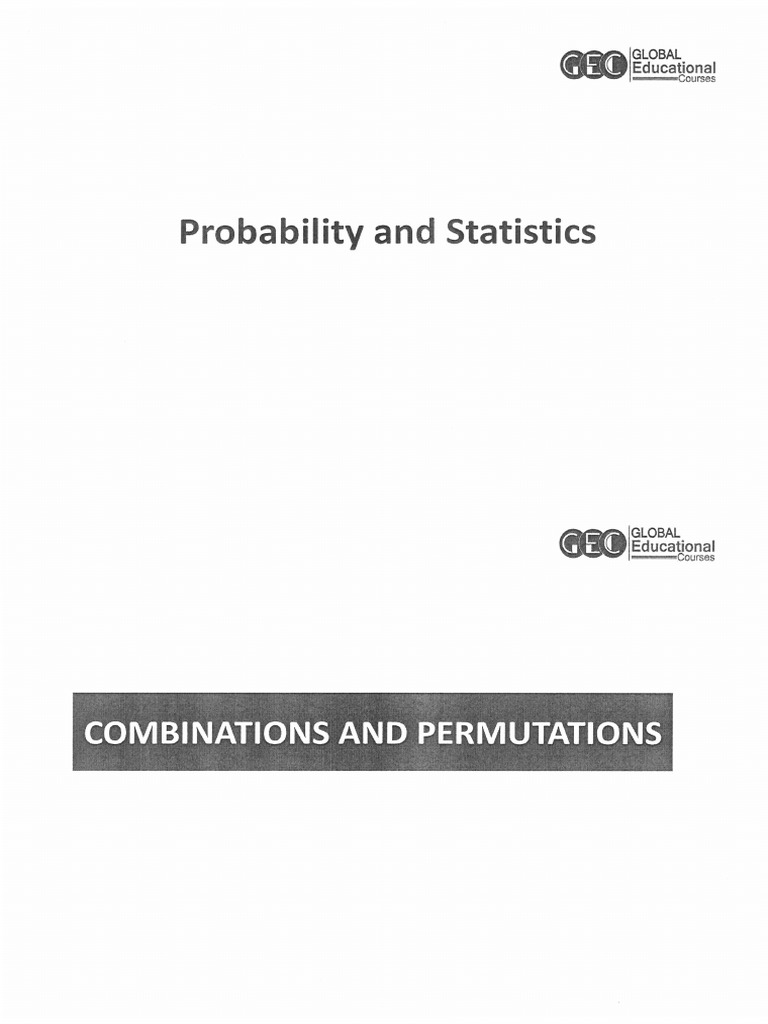 Probability | PDF | Probability Distribution | Statistical Theory