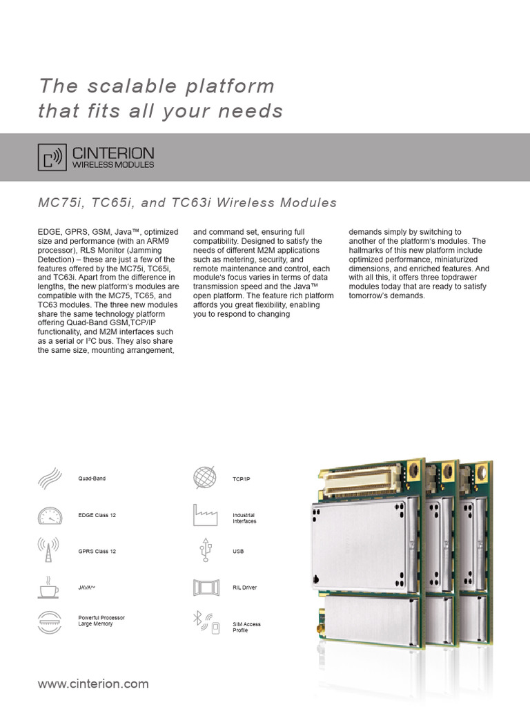 TC65I | PDF | General Packet Radio Service | Internet Protocol Suite