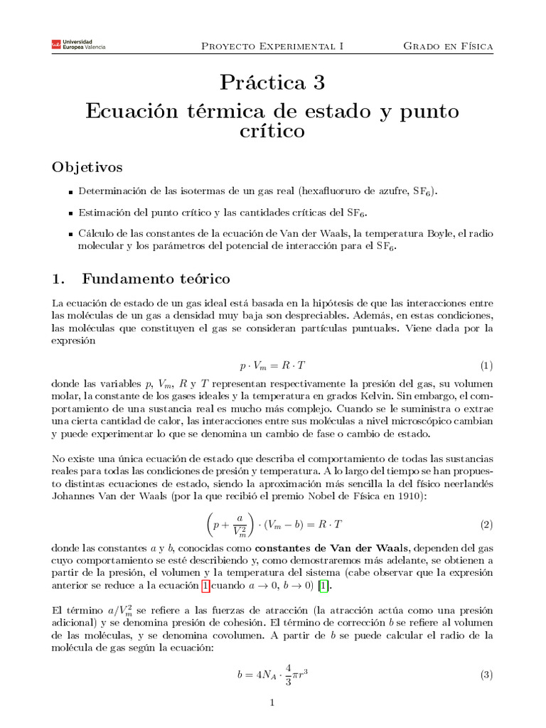 Practica 3 (Actualizada) | PDF | Gases | Temperatura