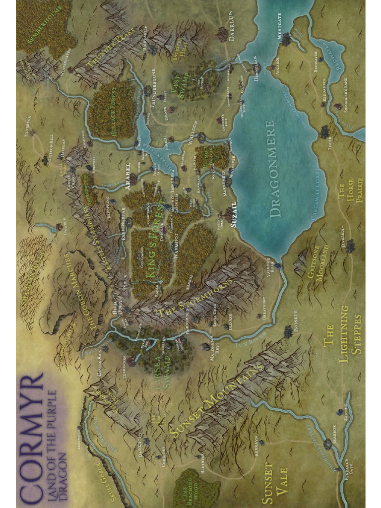 CORMYR Map | PDF