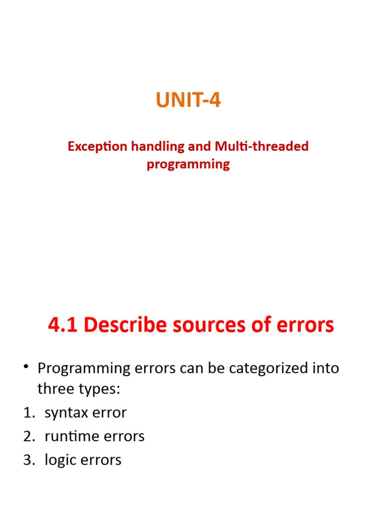 Unit 4 | PDF | Process (Computing) | Thread (Computing)