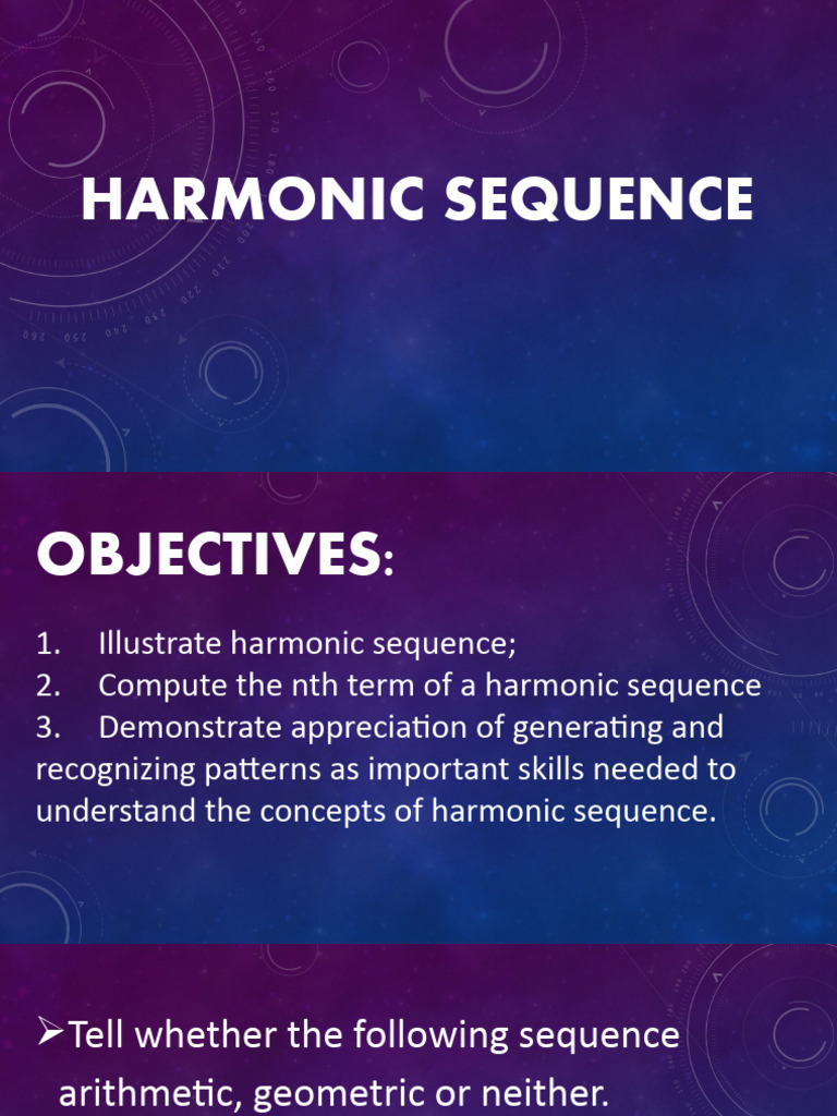 Harmonic Sequence Q1 W5 | PDF