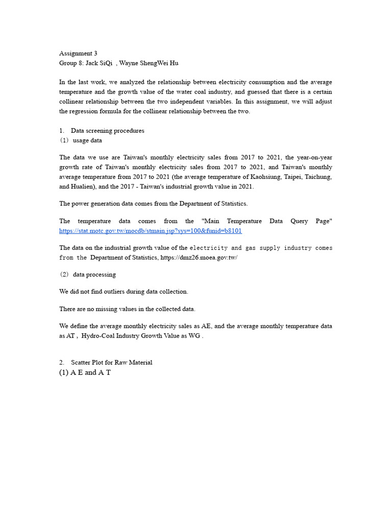Group8 IBRM Assin03 Data 20221004 | PDF | Multicollinearity | Data Analysis