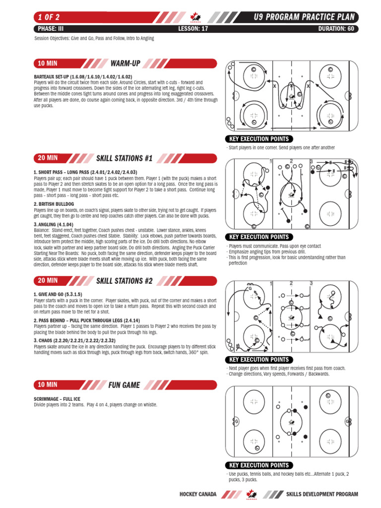 U9 Practice Plans Phase 3 e | PDF | Sports | Athletic Sports