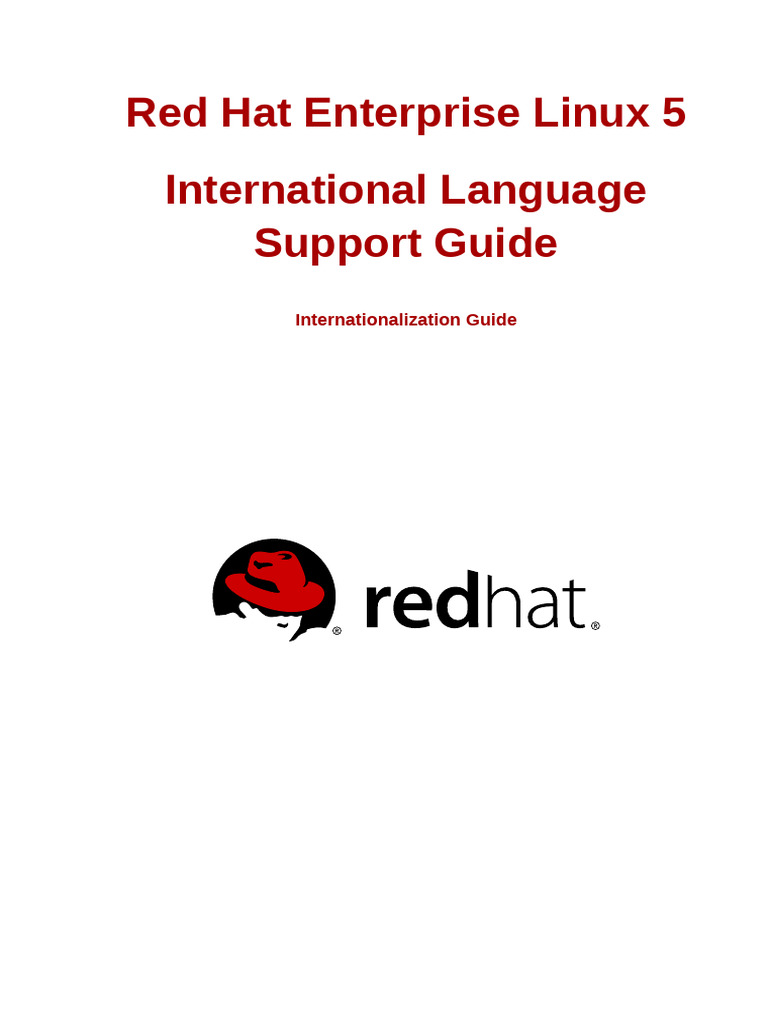 Red Hat Enterprise Linux-5-International Language Support Guide-En-US | PDF | Computer Keyboard ...