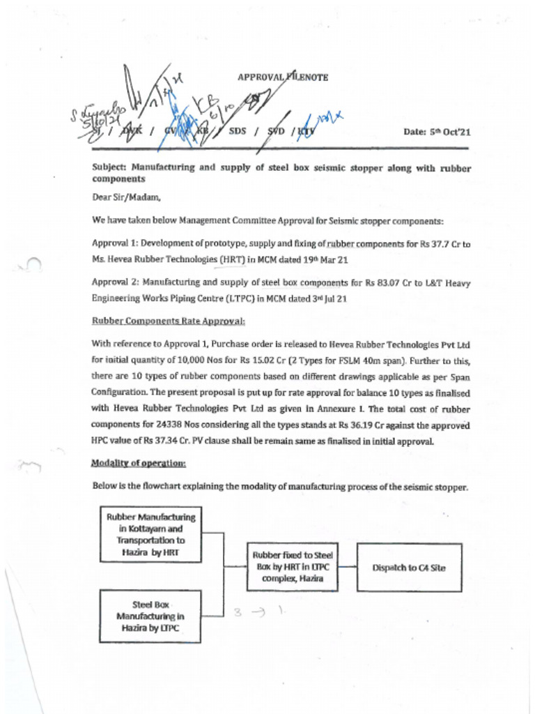 Seismic Stopper Approval-Final | PDF
