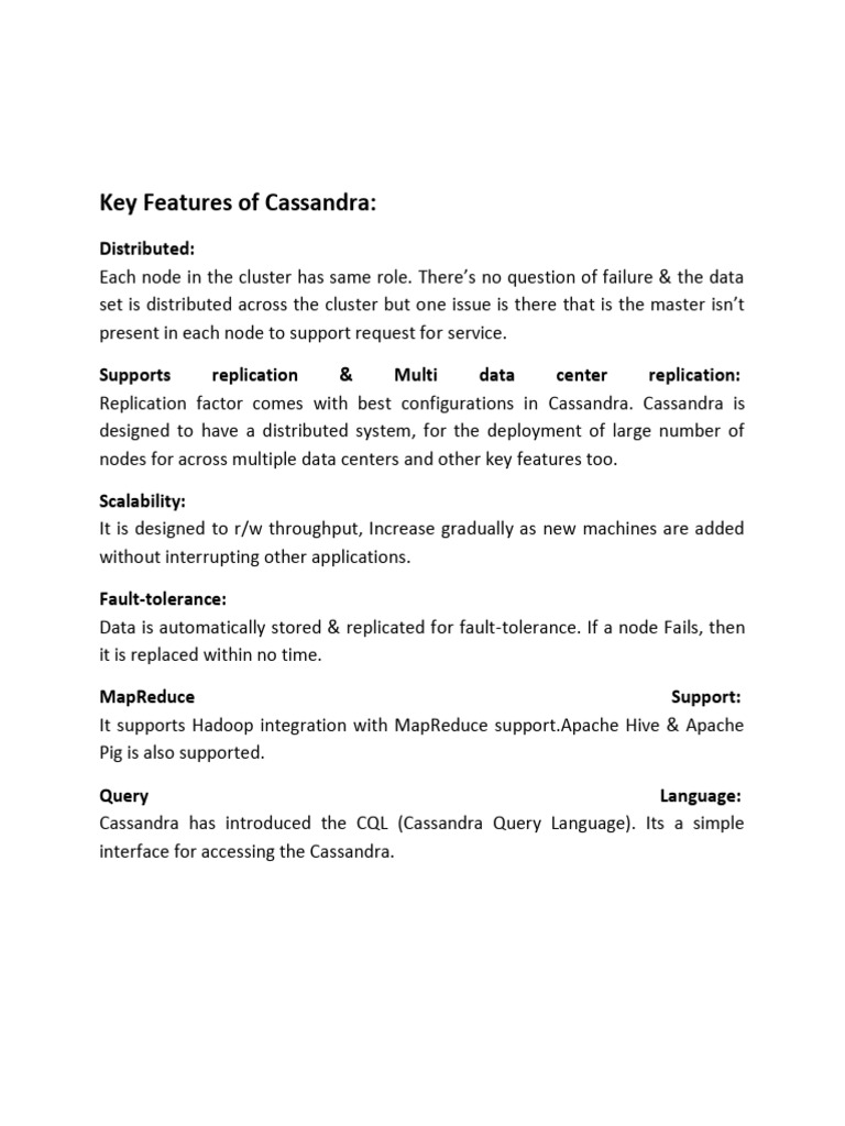 Cassandra Pdf Table Database Information Retrieval