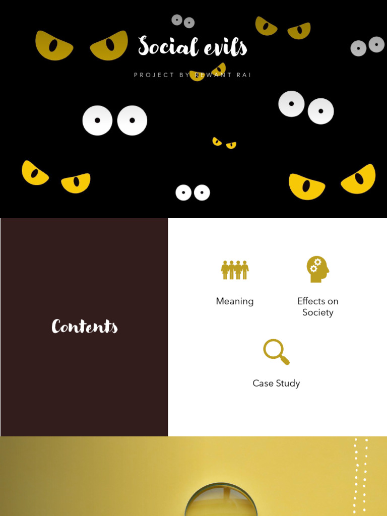 Case Study On Social Evils | PDF