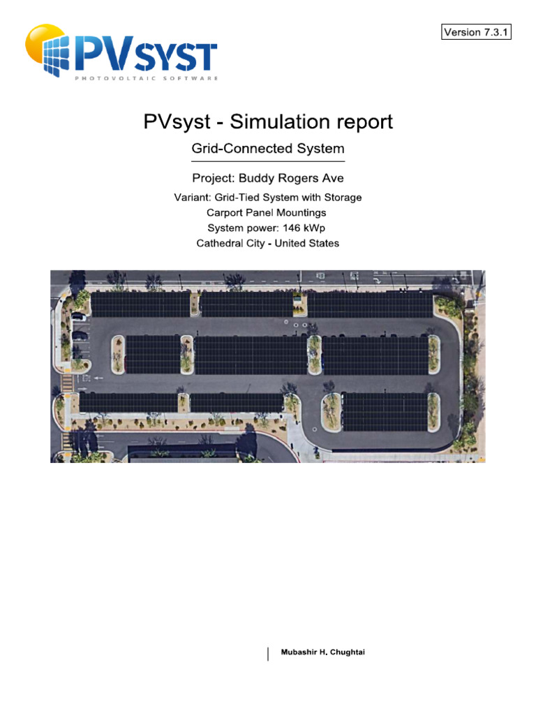 PVsyst Simulation Report | PDF PVsyst Simulation Report | PDF