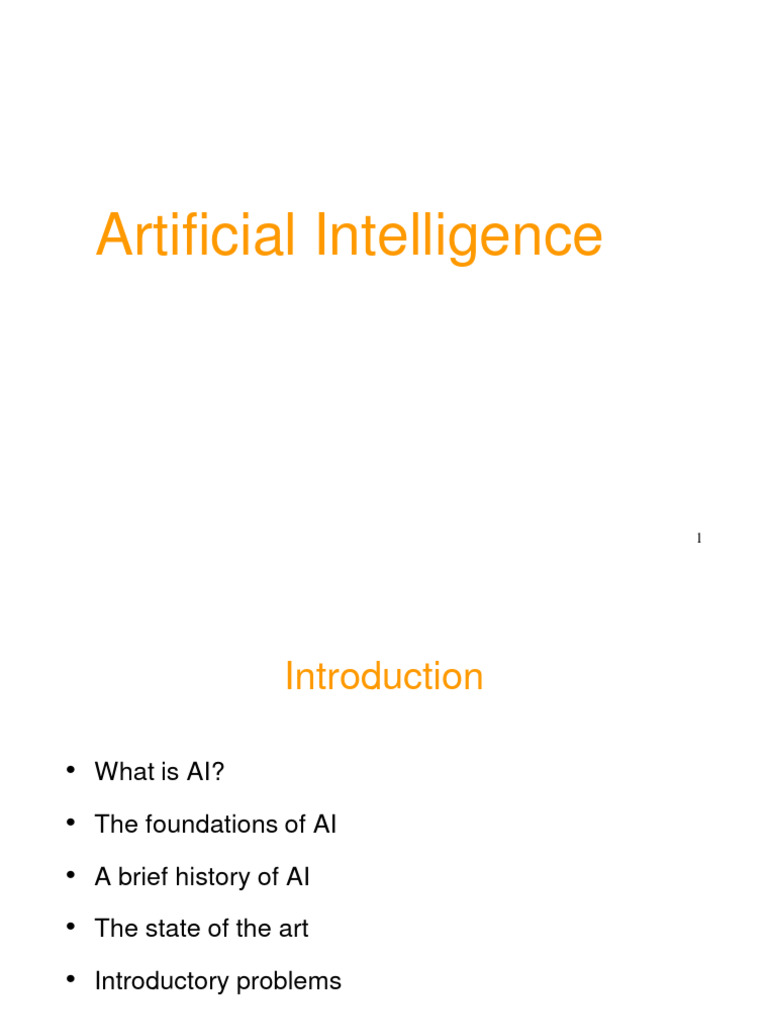 Ai Chapter1 Merged | PDF | Artificial Intelligence | Intelligence (AI) & Semantics