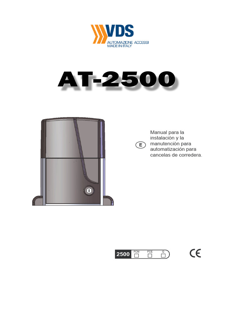 Manual-At-2500 Plus | PDF | Engranaje | Ingenieria Eléctrica
