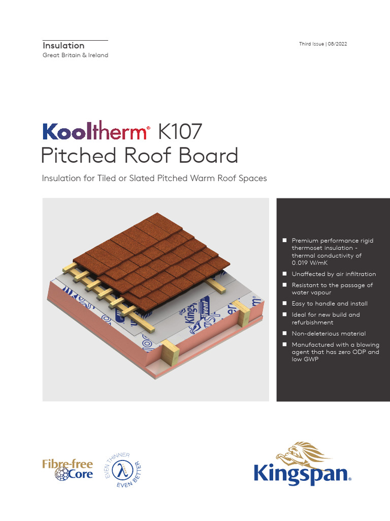 Kingspan Kooltherm k107 Brochure en GB Ie | PDF | Building Insulation | Roof
