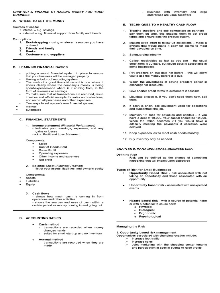 Chapters 8 9 | PDF | Regulatory Compliance | Risk