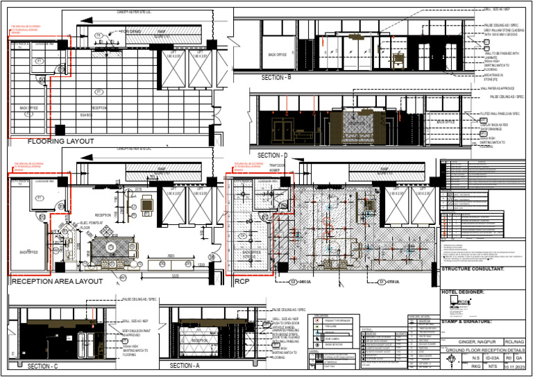 Reception Lobby REVISED | PDF | Building Technology | Architectural Design