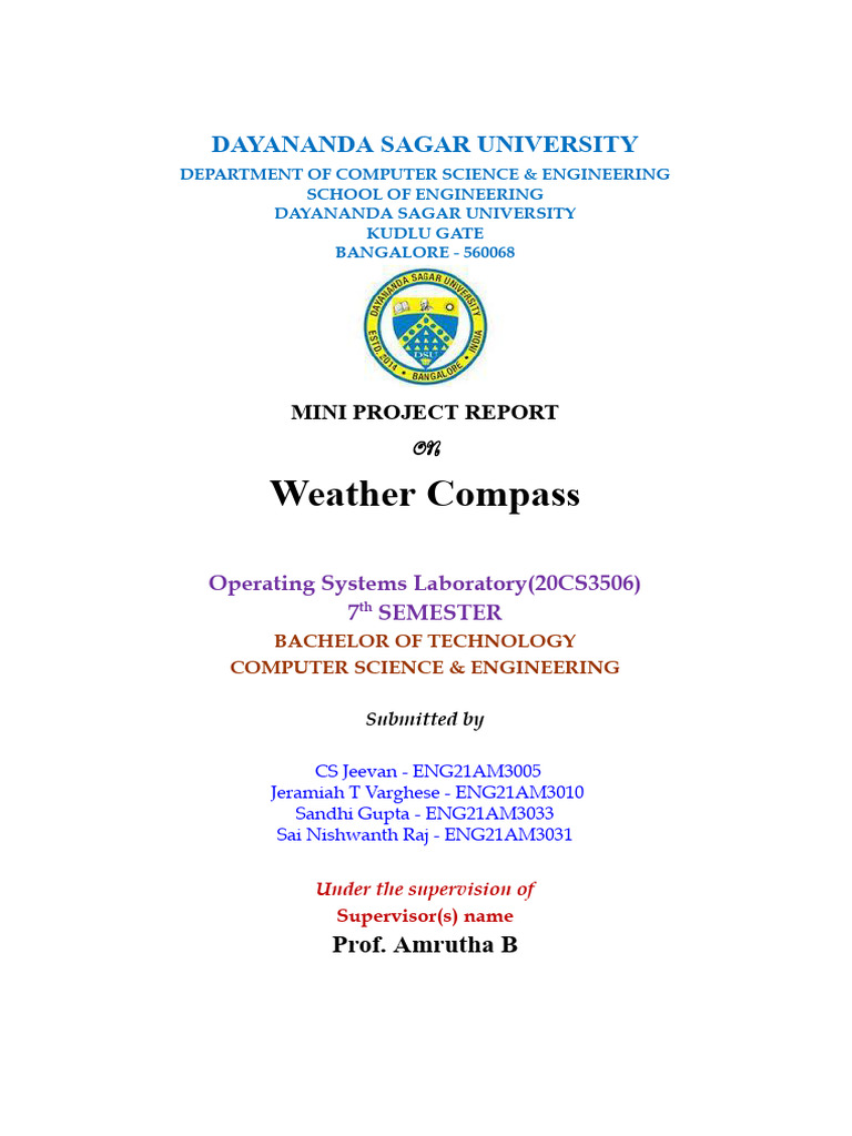 Mini Project Report Template-2 | PDF | World Wide Web | Internet & Web