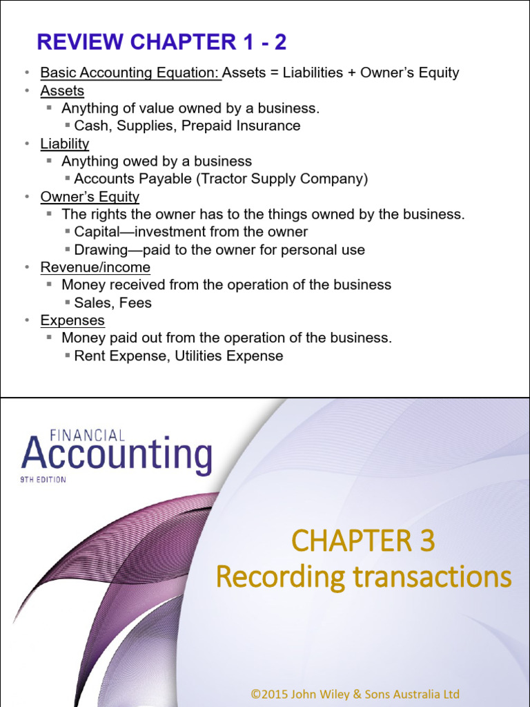 Basic Accounting & Transaction Recording | PDF | Debits And Credits | Accounting