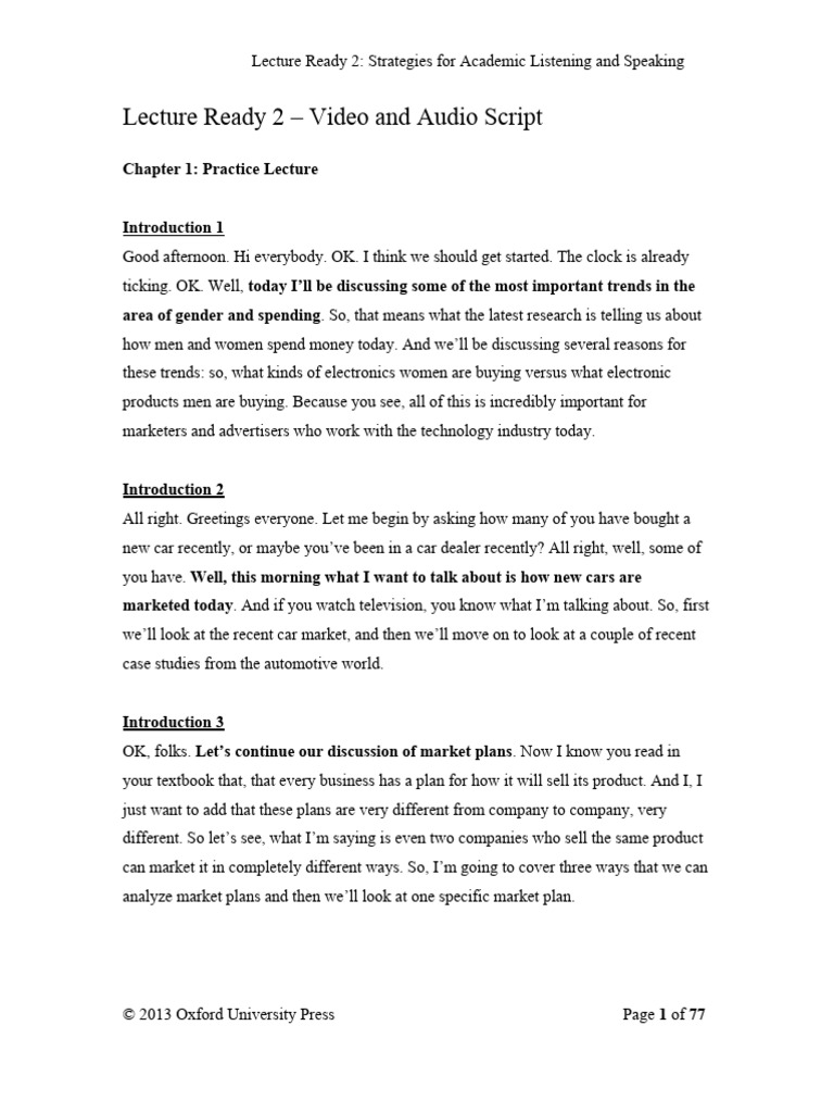 LR2 Video Audio Script | Download Free PDF | Advertising | Cereals