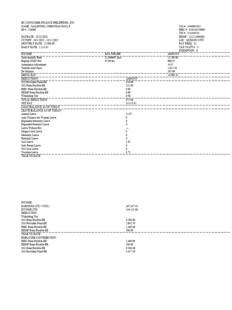 SLIP1 | PDF | Tax Deduction | Money