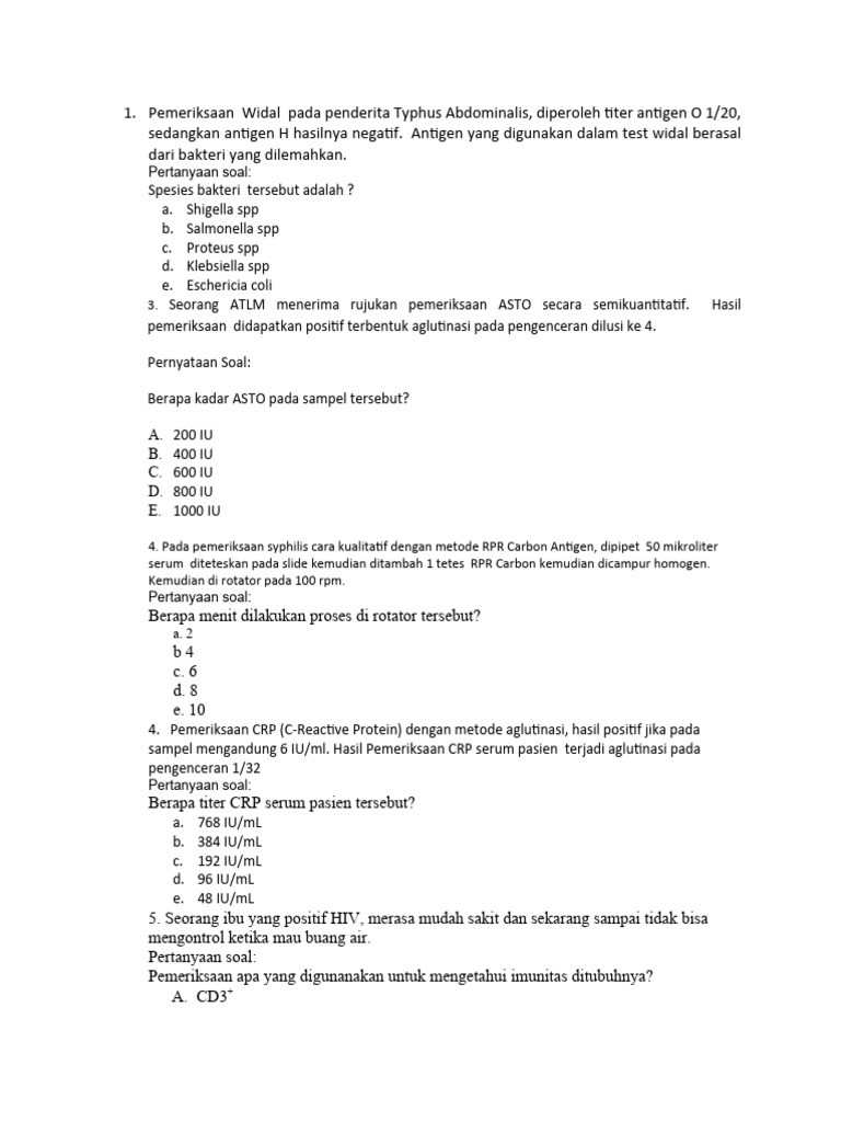 Soal Coaching Imun Sesi II | PDF | Pengembangan Diri | Sains & Matematika