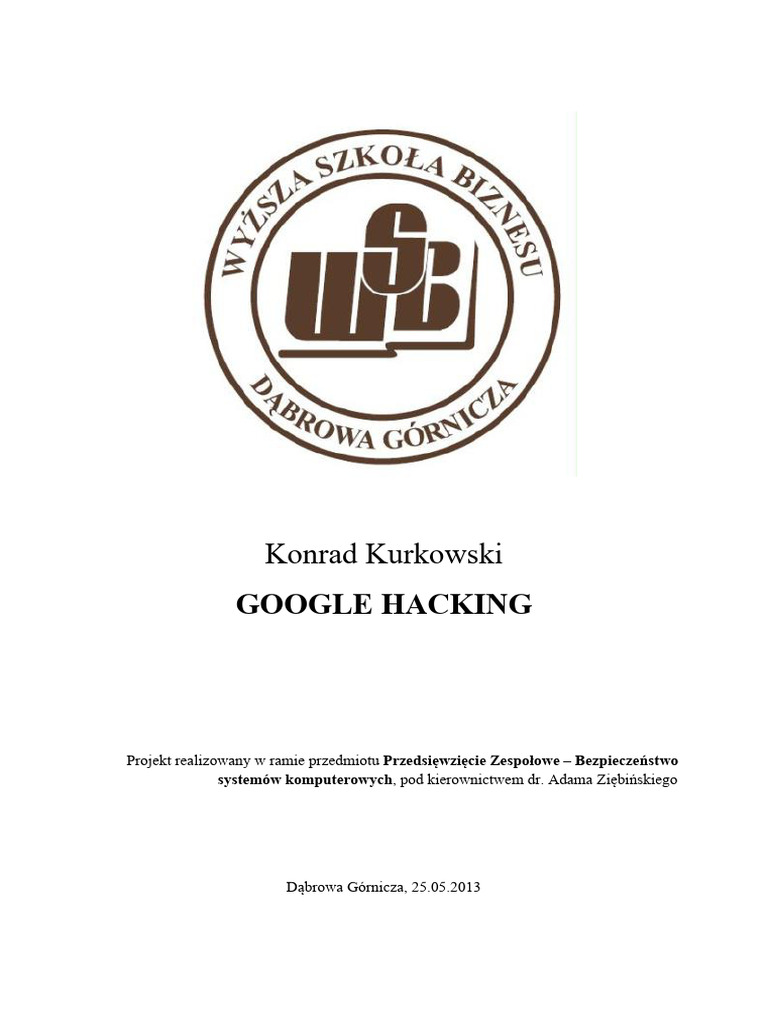 Google Hacking | PDF
