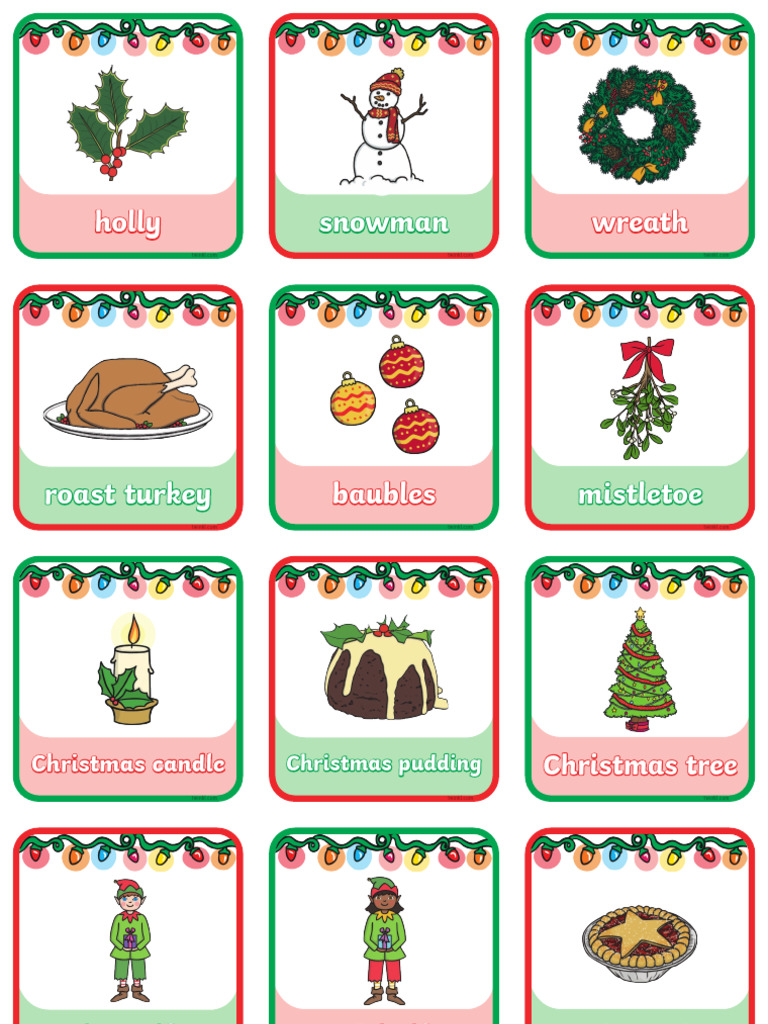 Christmas Themed Words and Images | PDF | Home & Garden