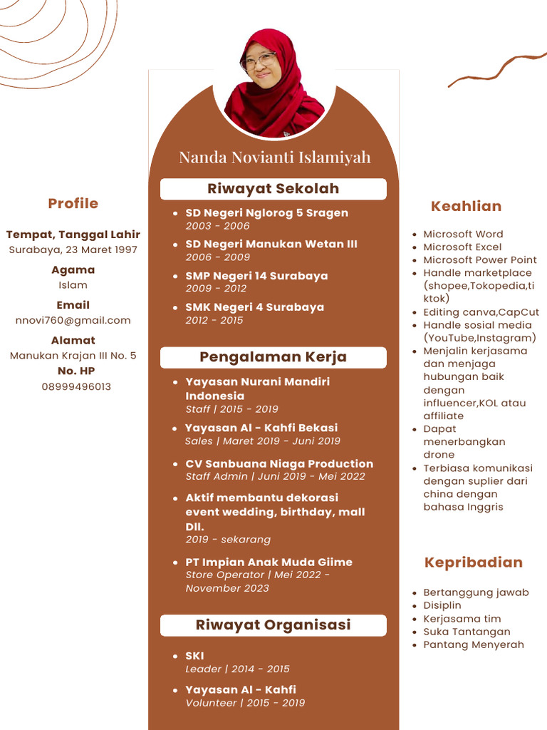 CV Nanda Novianti | PDF