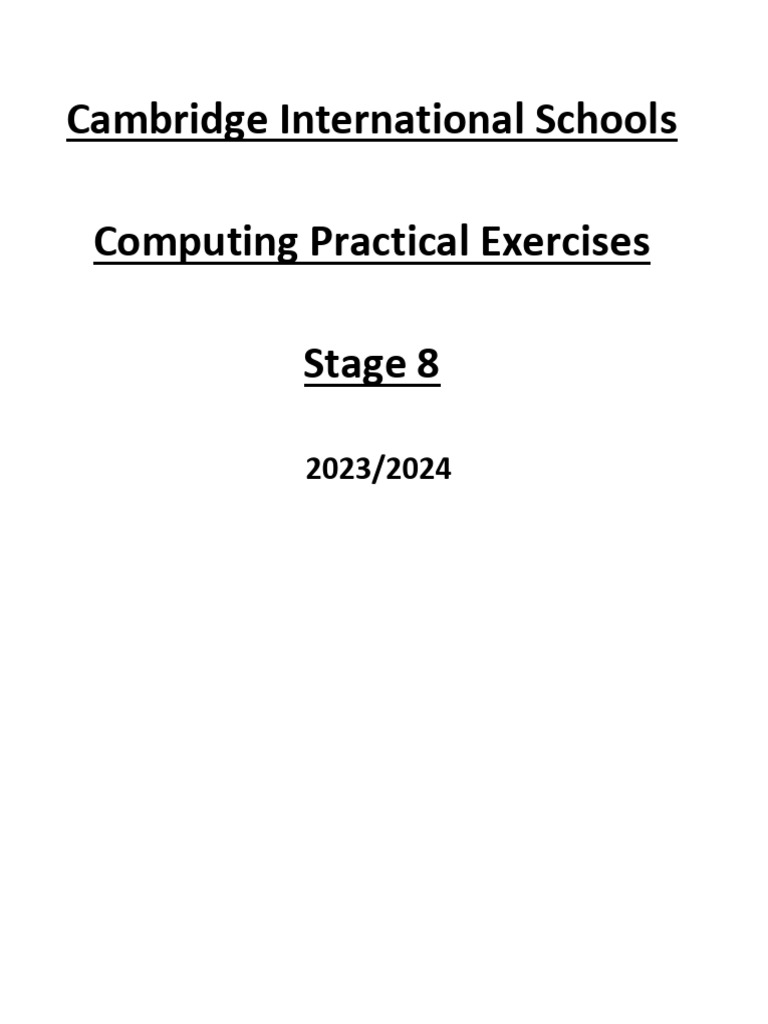 Grade 8 MS Word Practical Exercises | PDF | Microsoft Word | Physics