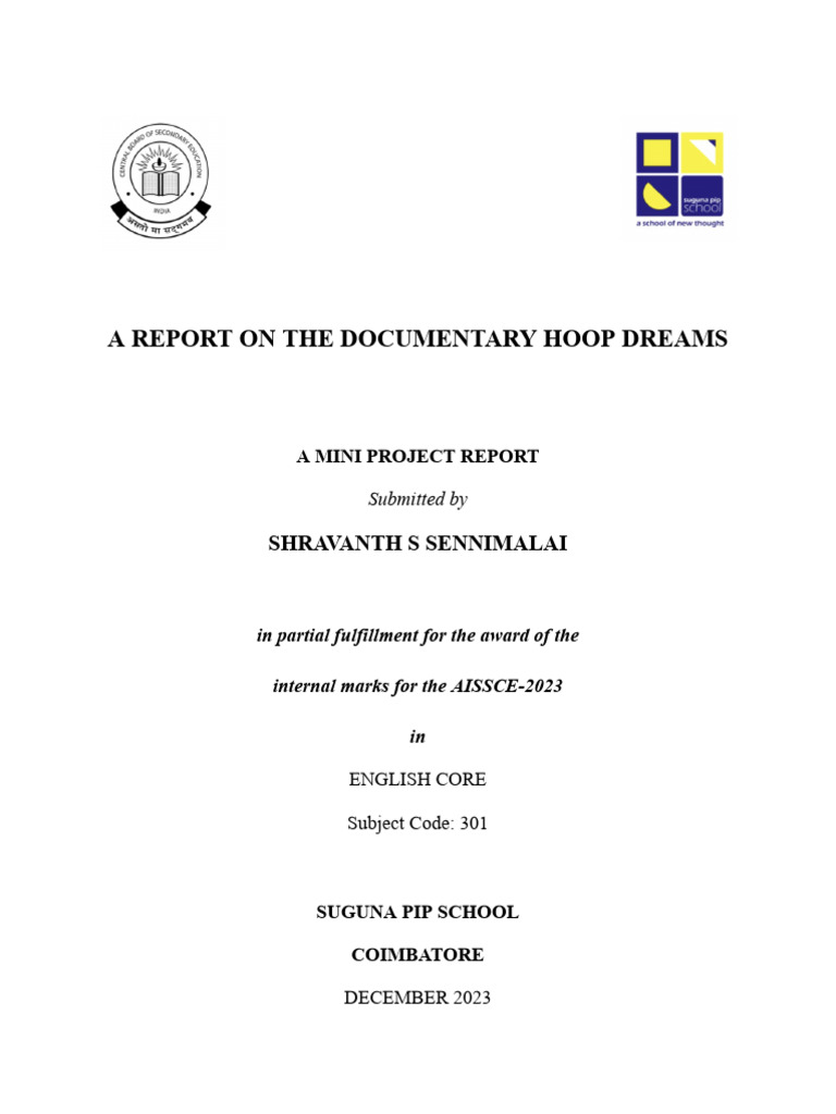 Hoop Dreams: A Landmark Documentary | PDF | Documentary Film ...