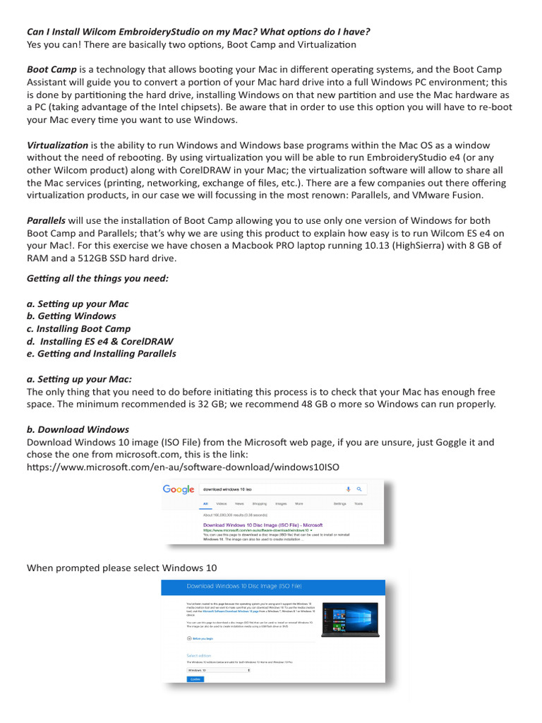 Installing Wilcom EmbroideryStudio On A Mac | PDF | Installation (Computer Programs) | Mac Os