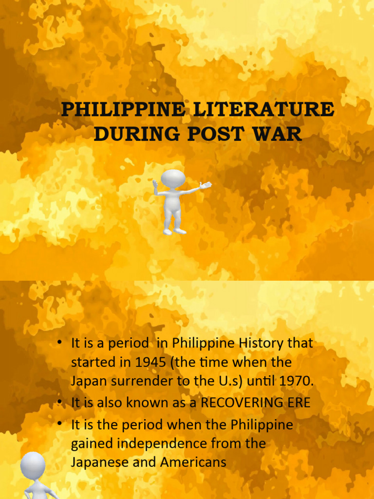 Philippine Literature During Post War | PDF | Philippines