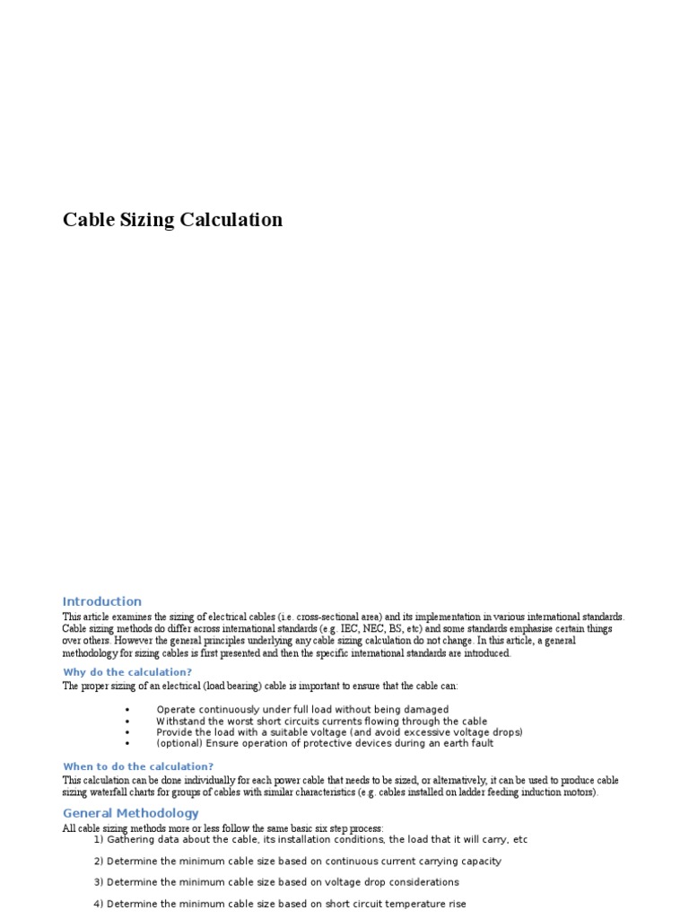 Electrical All Sizing Calculation | PDF | Battery (Electricity) | Power ...