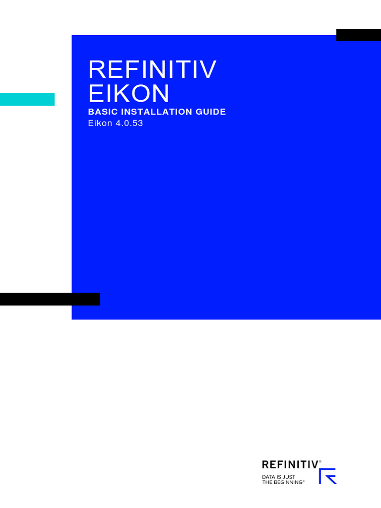 Eikon Installation Guide | PDF | Installation (Computer Programs ... Eikon Installation Guide | PDF | Installation (Computer Programs ...