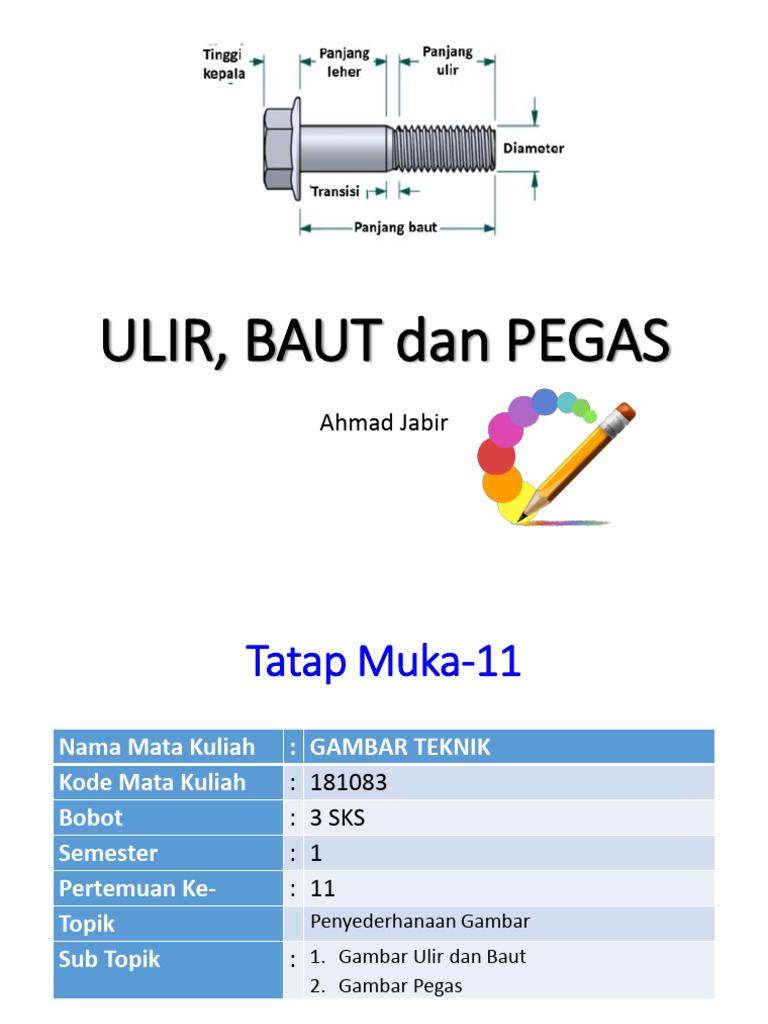 TM11 GATEK - Ulir & Pegas | PDF