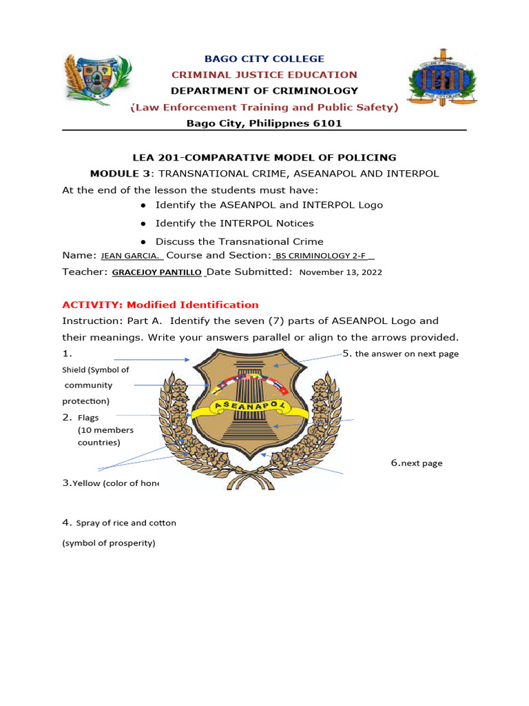 Lea 201 Module 3 | PDF | Police | Crimes