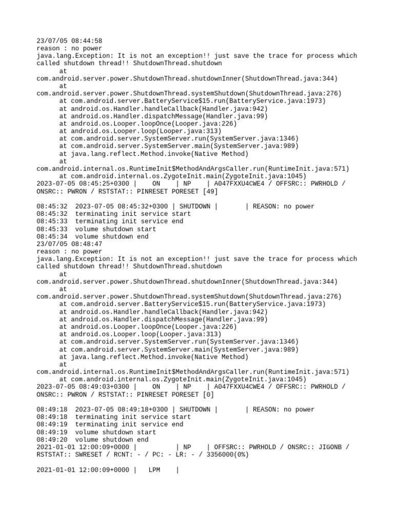 Power Off Reset Reason Backup Download Free Pdf Java Programming Language Software