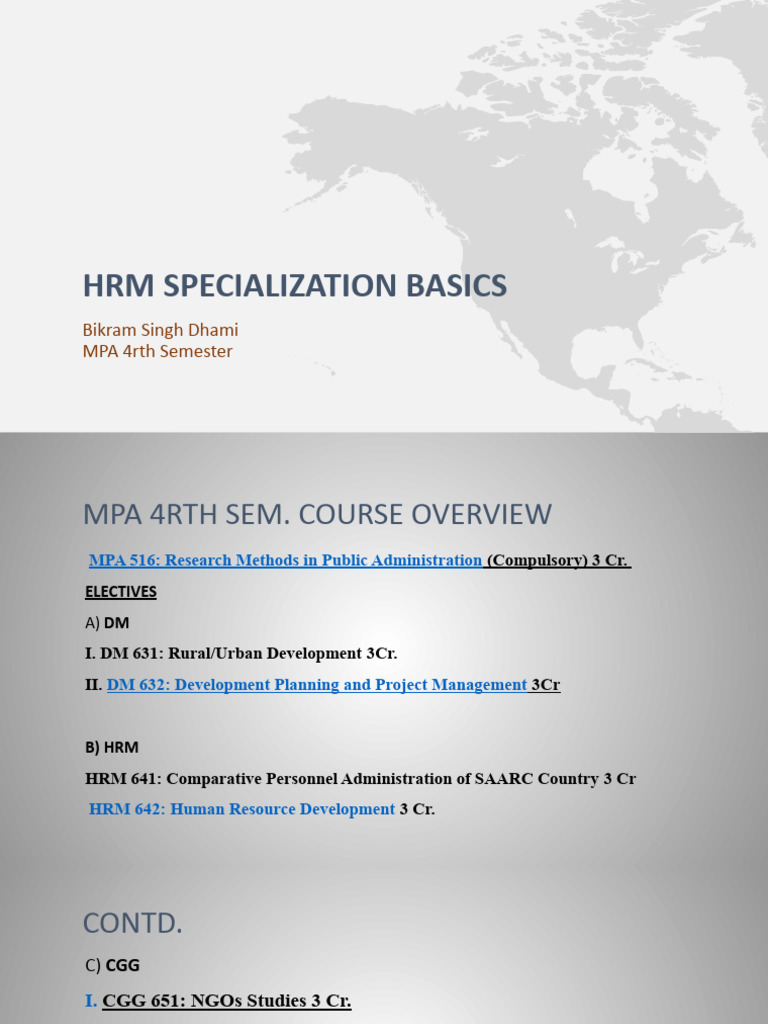 HRM Specialization BASICS | PDF | Human Resource Management | Employment