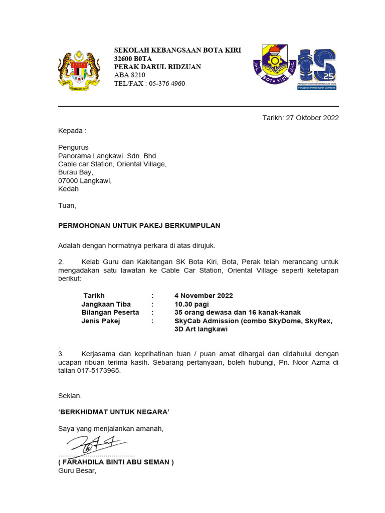 Surat Skycab | PDF