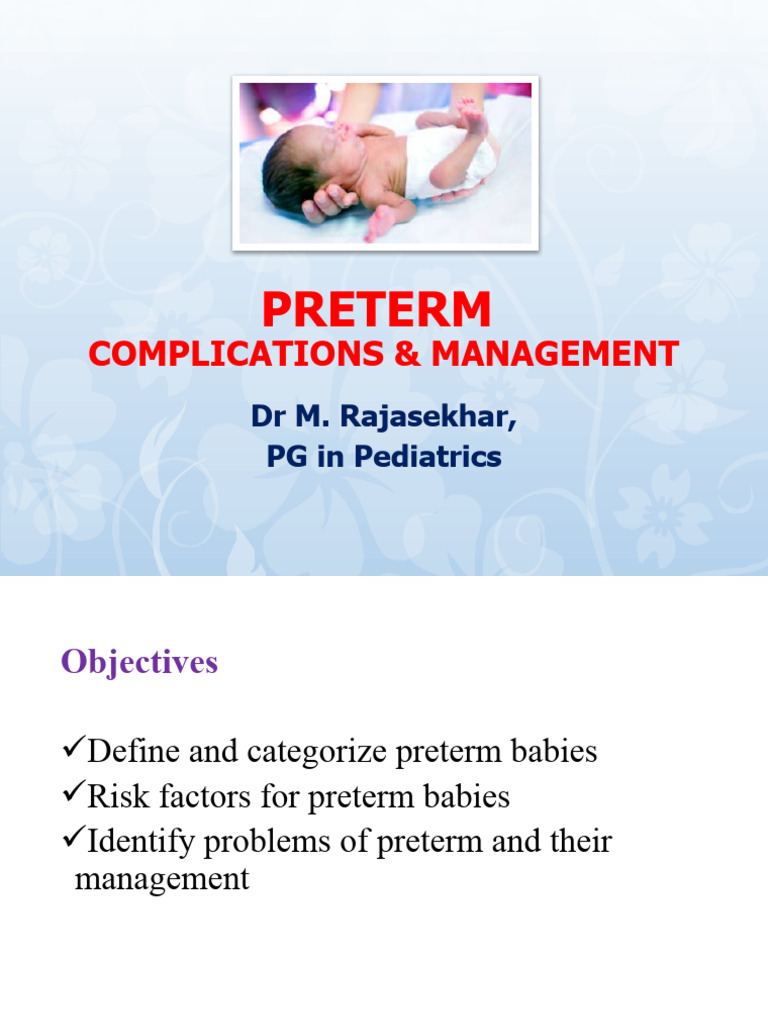 Complications of Prematurity Overview | PDF | Preterm Birth | Hypothermia
