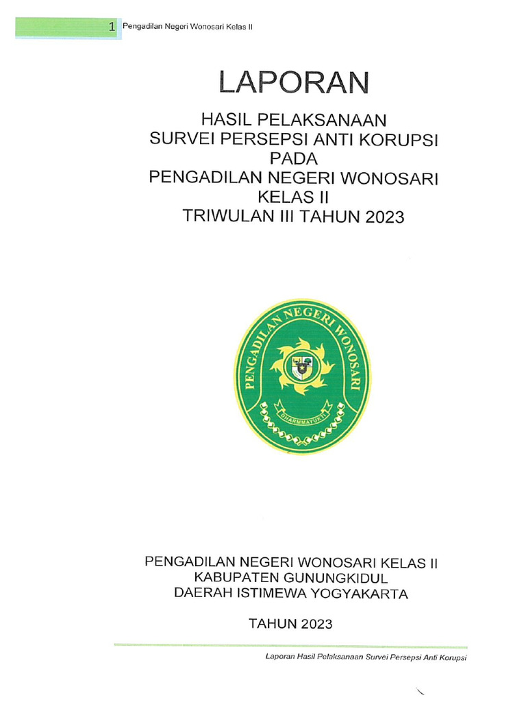 Laporan Ipk tw3 2023 | PDF