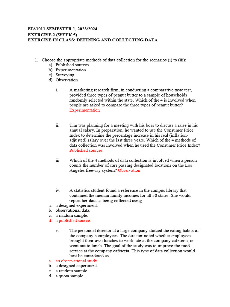 Exercise 2 Week5 | PDF | Sampling (Statistics) | Statistics Exercise 2 Week5 | PDF | Sampling (Statistics) | Statistics