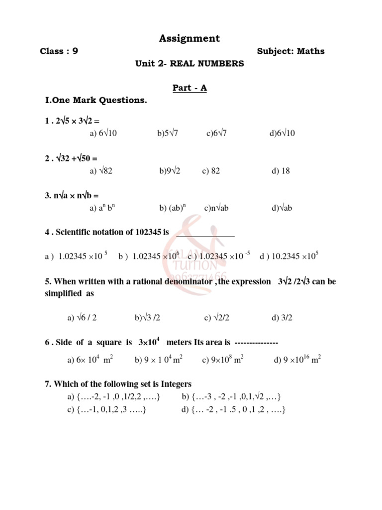 9th Maths EM | PDF