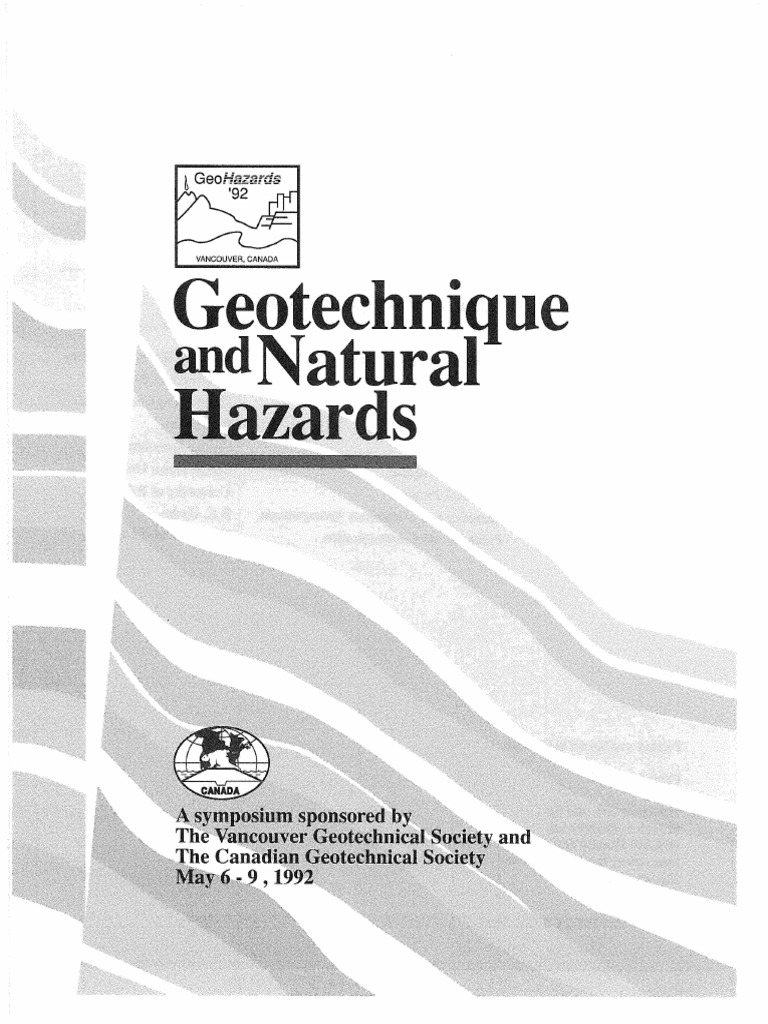 GeoHazards 92 - Vol 1 - Geotechnique and Natural Hazards | PDF | Landslide | Hazards