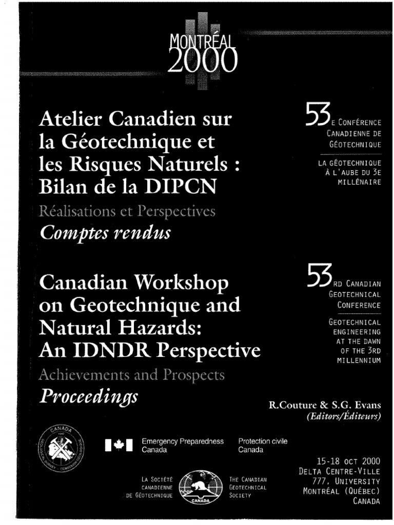 GeoHazards2-Montreal 2000 | PDF