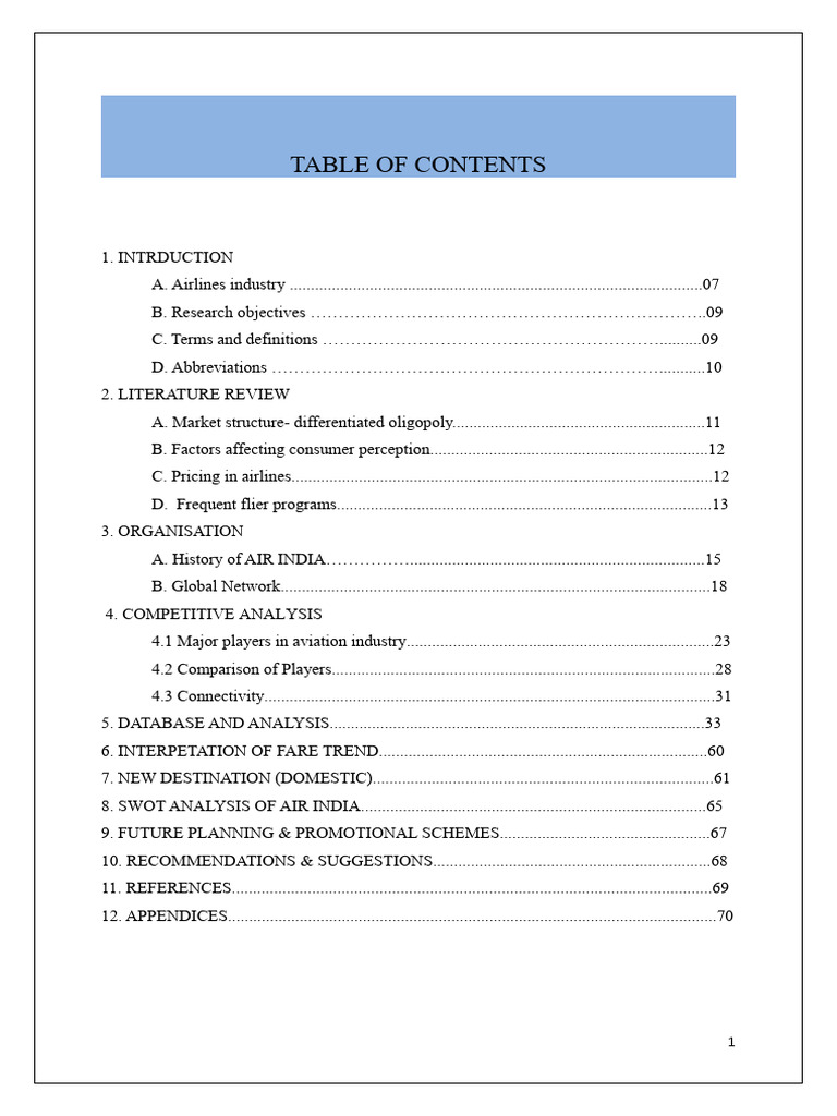 Fare Analysis of Air India | PDF | Profit (Economics) | Airlines