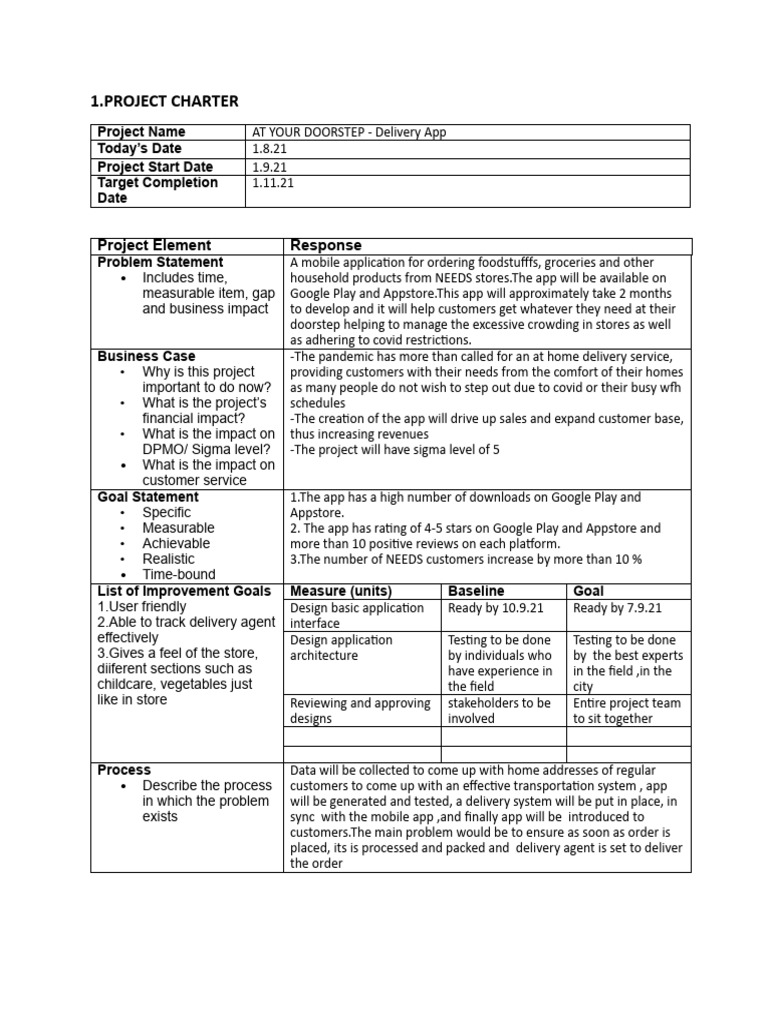 Six Sigma Yellow Belt Project PROJECT | PDF | Mobile App | Google Play