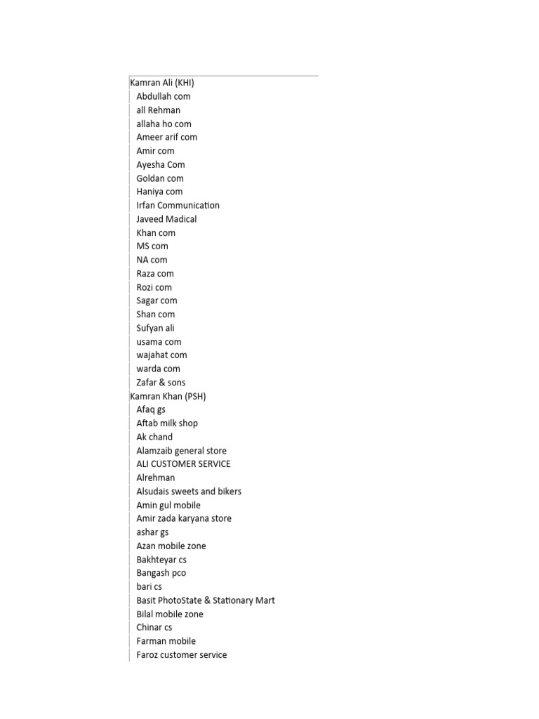 Retailers Not Served in October | PDF