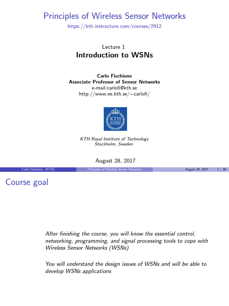 Lec 1-1 | PDF | Wireless Sensor Network | Routing