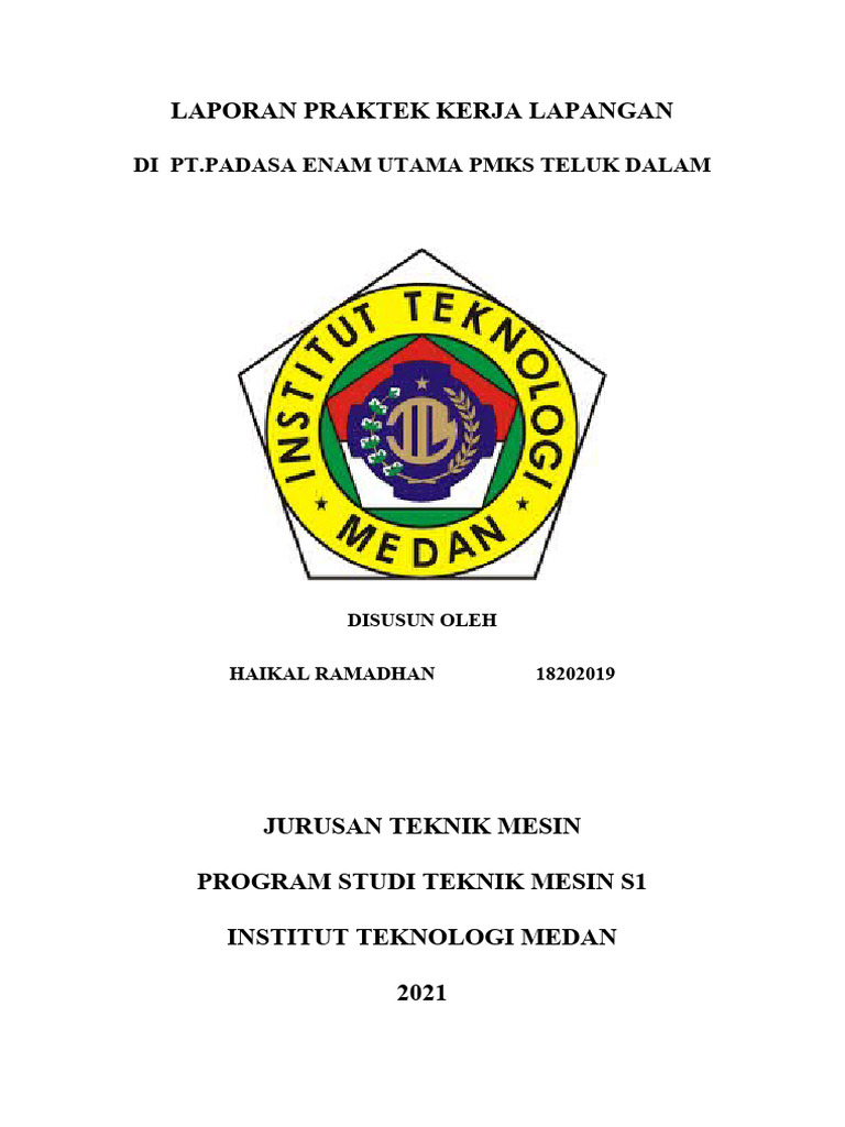 Laporan Praktek Kerja Lapangan Itm | PDF